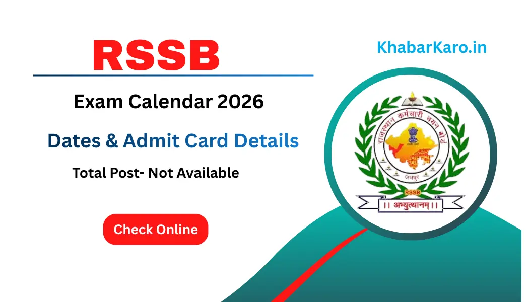 RSSB Exam Calendar 2026 Released – Check Exam Dates & Admit Card ...